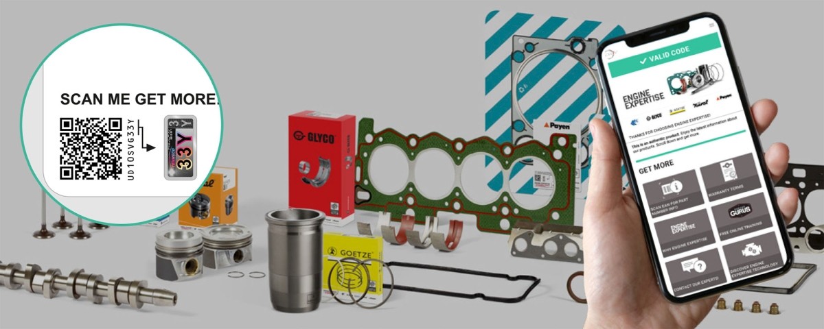 Scan QR Code Engine Expertise Anti-counterfeit